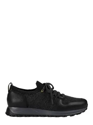 DOUCAL'S Lace Up Sneakers - Black