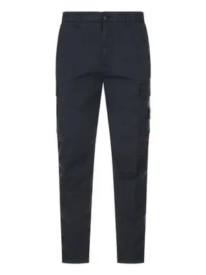Stone Island Straight Leg Pants - Blue