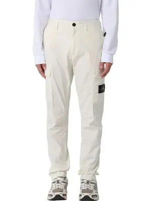 Stone Island Straight Leg Pants White