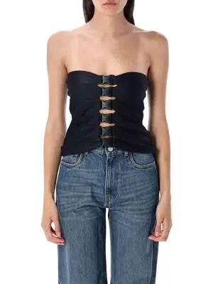 Coperni Strapless Top - Black
