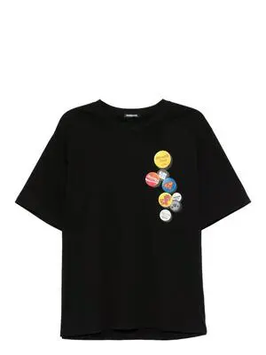 GROUND ZERO Printed T-shirt - Black