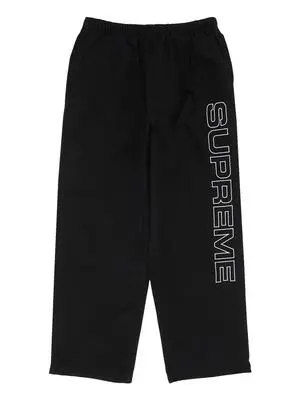 Supreme Spellout Embroidered Ripstop Track Pant - Black