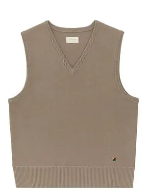 Aimé Leon Dore Knit V-neck Vest - Brown