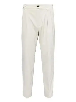 Dunhill Double-pleated Straight-leg Chino Trousers - Stone