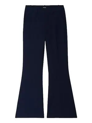 Zadig&Voltaire Flared-leg High-rise Trousers - Blueberry