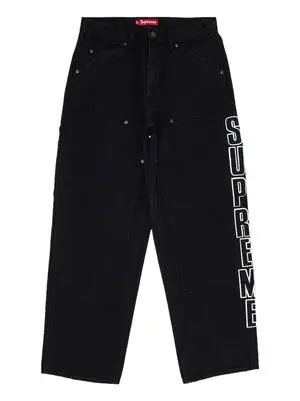 Supreme Reflective Double Knee Pant - Black