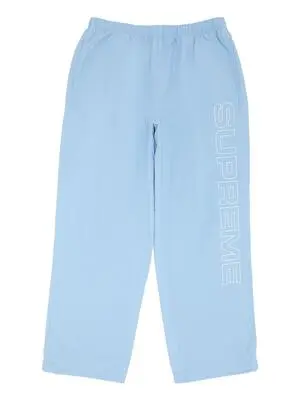 Supreme Spellout Embroidered Ripstop Track Pant - Blue