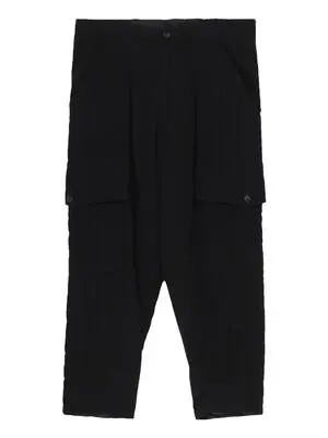 YOHJI YAMAMOTO POUR HOMME Tuxedo Out Pocket Padded Trousers - Black