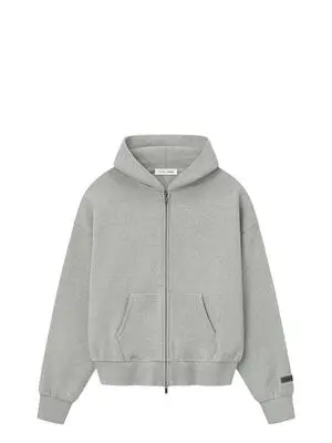 Fear Of God Classic Fleece Zip-up Hoodie - Grey