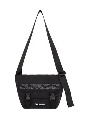 Supreme Denim Messenger Bag - Black