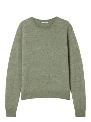 THE ROW Lorynna Cashmere And Silk-blend Sweater - Green