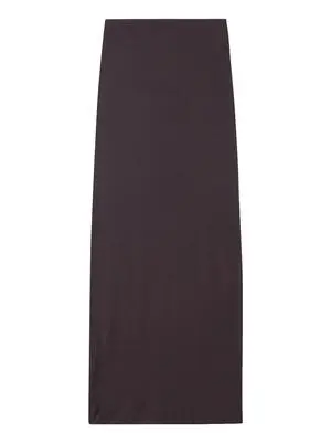 SKIMS Sheer Modal-blend Maxi Skirt - Brown