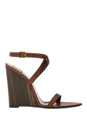 Saint Laurent Sandal Gippy 110 Popsi - Brown