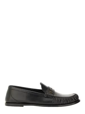 Saint Laurent Mocassin Laurent Loafers - Black