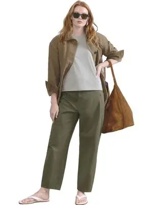 Everlane Barrel Pant Olive