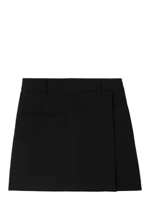 Rebecca Vallance Finley Wrap-effect Cady Shorts - Black