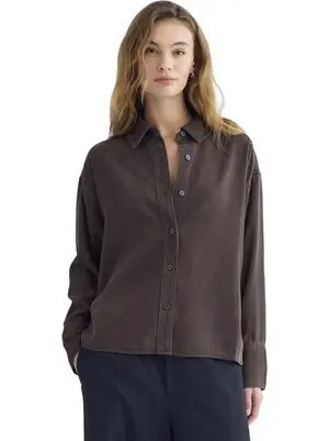 Everlane Boxy Shirt - Coffee Bean