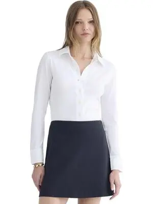 Everlane Essential Cotton Button-up Shirt - White