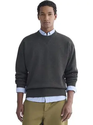 Everlane Luxe Merino Double-knit Sweater - Heather Charcoal