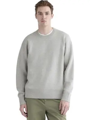 Everlane Luxe Merino Double-knit Sweater - Heathered Grey