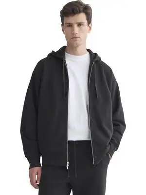 Everlane Luxe Fleece Full-zip Hoodie - Black