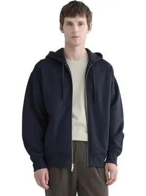 Everlane Luxe Fleece Full-zip Hoodie - Deep Navy