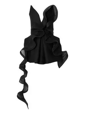 Maticevski Mozart Strapless Ruffled Top - Black