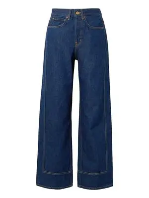 B Sides Charlot Mid-rise Wide-leg Jeans - Blue