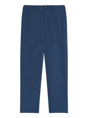 THE ELDER STATESMAN Brushed Twill Straight Leg Pants - New Blue