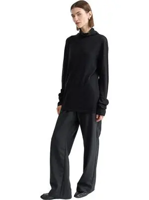 Almina Concept Wool And Cashmere Turtleneck Black