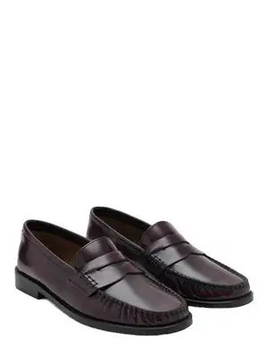 Mango Luisa Penny Loafer - Burgundy