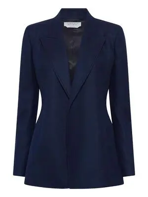 GABRIELA HEARST Mairi Blazer Navy Wool Cashmere Flannel