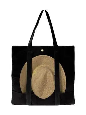 LASTELIER Parakalo Cotton Canvas Tote Bag Black