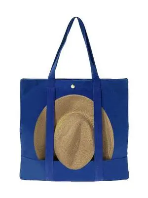 LASTELIER Parakalo Cotton Canvas Tote Bag Blue