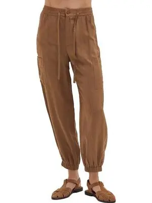 CRESCENT Lightweight Cargo Jogger Pants - Brown
