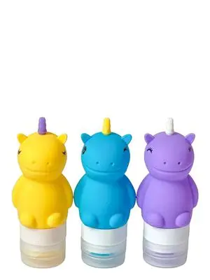 YUMBOX Unicorn Silicone Condiment Squeeze Bottles Set Of 3 - Multi