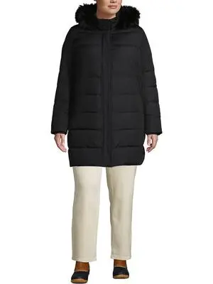 LANDS' END Down Winter Coat - Black