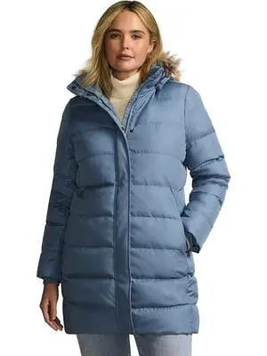 LANDS' END Down Winter Coat - Soft Peacock