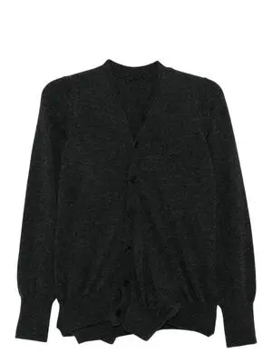 Yohji Yamamoto V-neck Cardigan - Grey