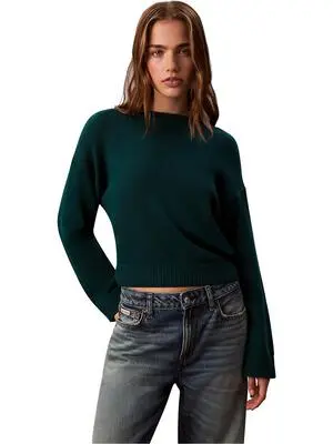 Calvin Klein Cotton Relaxed Crewneck Sweater - Maya