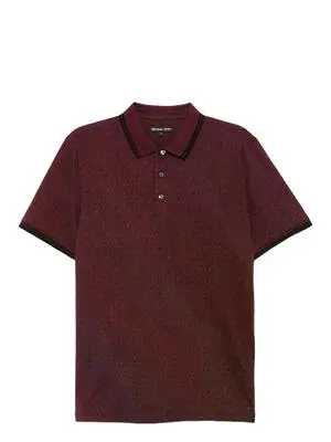Michael Kors Monogram Polo Shirt - Red