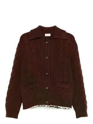 MAGDA BUTRYM Magda Butrym Cable-Knit Collared Cardigan