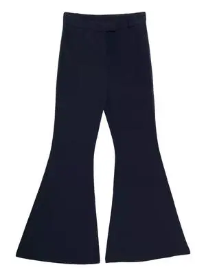Michael Kors Crepe Flared Trousers - Blue