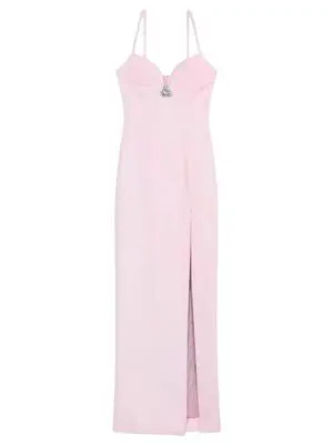 Blumarine Crystal-embellished Maxi Dress - Pink