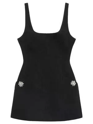 Blumarine Embellished Mini Dress - Black
