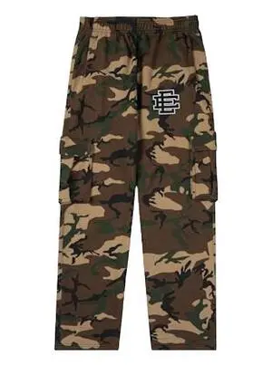 ERIC EMANUEL Ee Cargo Sweatpant - Woodland Camo/white/black