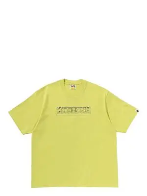 A BATHING APE Baby Milo Graphic Relaxed Fit Tee Shirt Yellow