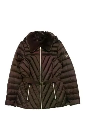Michael Kors Logo-plaque Jacket - Brown