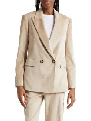 Veronica Beard Sevyn Corduroy Dickey Jacket - Heathered Sand