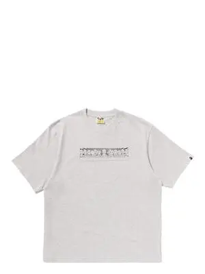 A BATHING APE Baby Milo Graphic Relaxed Fit Tee Shirt - Gray